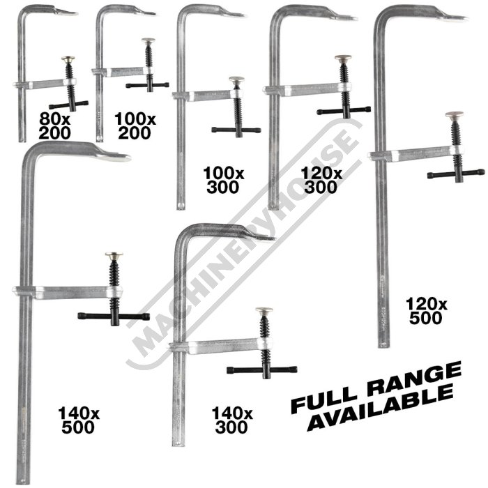 FC1020 Forged Steel F Clamp - Hare & Forbes Machineryhouse