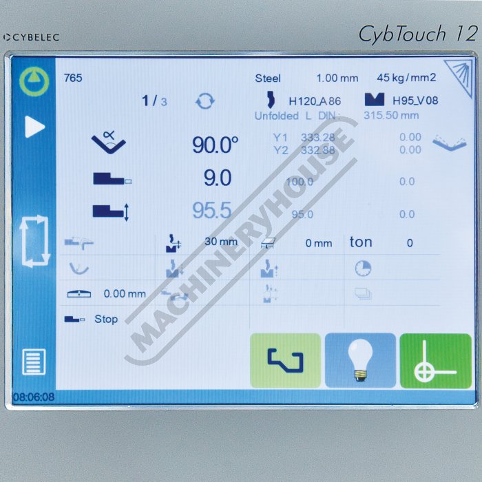 SPB40125 CNC Pressbrake CYBELEC Touch Draw 5 Axis - Hare & Forbes ...