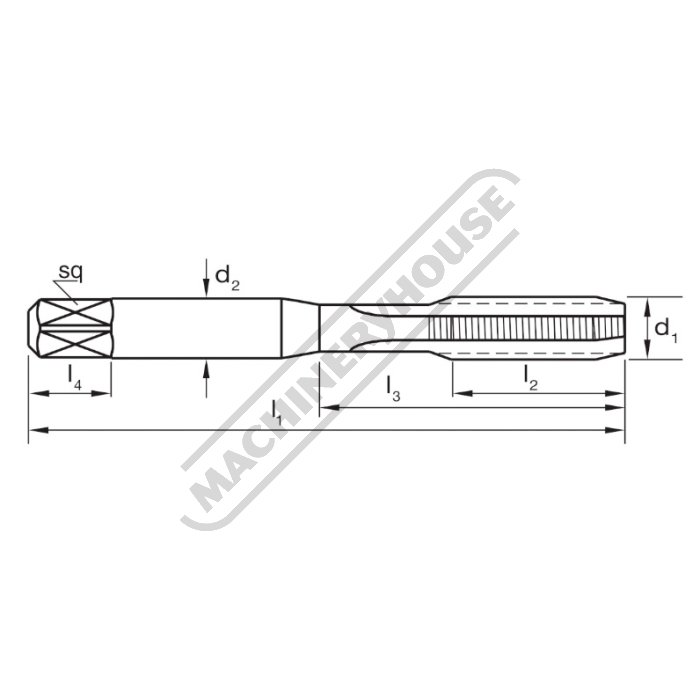 T9011200 M12 X 1.75mm Straight Flute HSGT 3pc Tap Set - Hare & Forbes ...