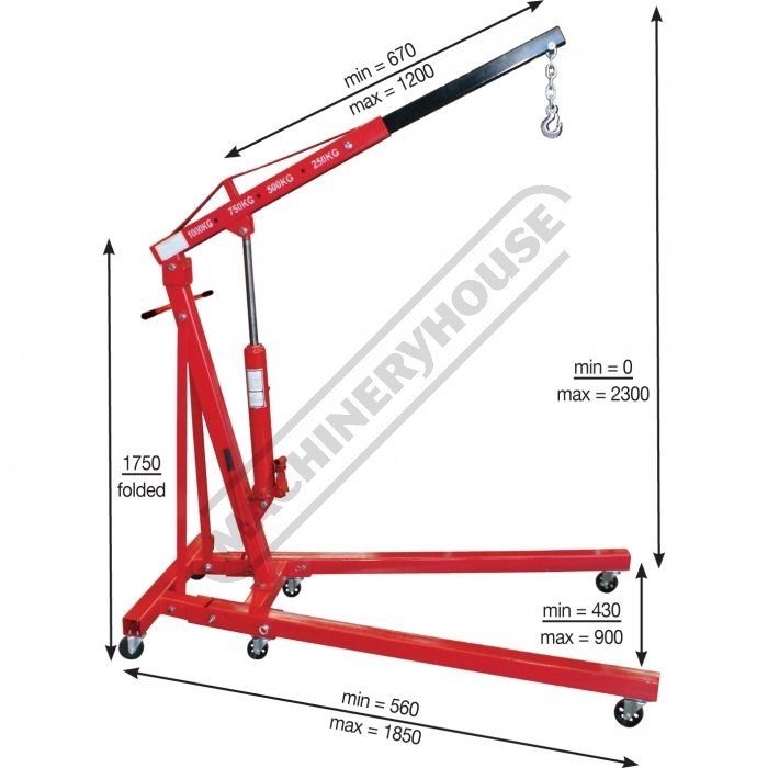 Superseded Model Hydraulic Engine Crane - Hare & Forbes Machineryhouse