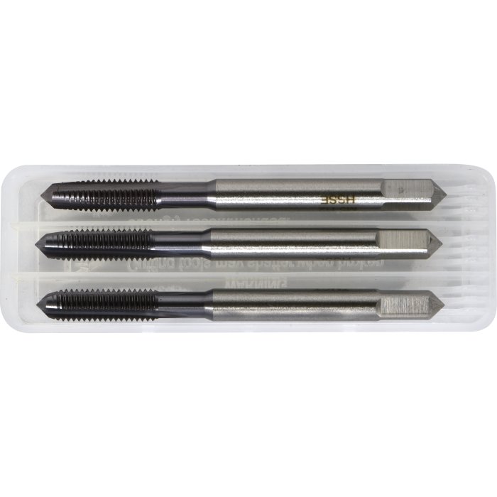 T8204 M5 x 0.8mm HSS Straight Flute 3pc Hand Tap Set - Hare & Forbes ...