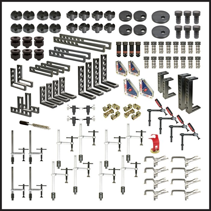 WT16KIT120 120pc Pro Series Welding Table Clamp Kit - Hare & Forbes Machineryhouse